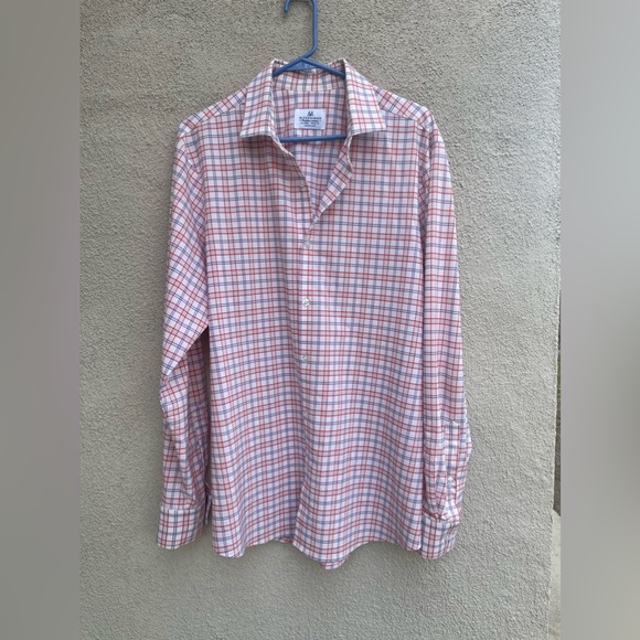 Mizzen+Main | Shirts | Mizzenmain Mens Xl Tradition Evolved Plaid Red Blue Trim Fit | Poshmark
